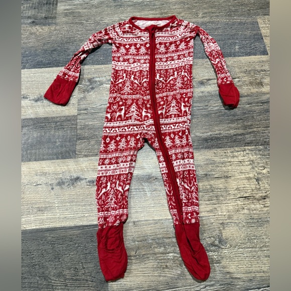 Little Sleepies | Pajamas | Little Sleepies Holidays Print Red 62 ...